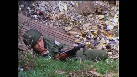 1968 Saigon - ARVN soldiers leaving in v... | Stock Video | Pond5