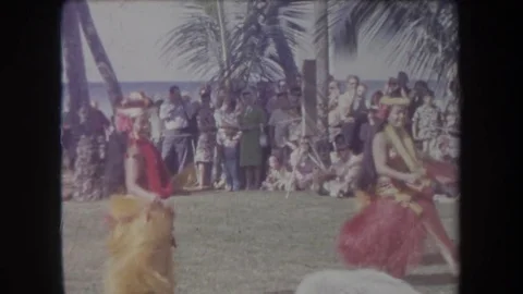 1969: pretty ladies wag their hips as th... | Stock Video | Pond5