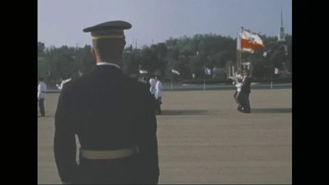 1970 - The 8th Army Honor Guard conducts... | Stock Video | Pond5