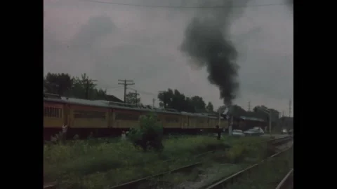 1970 Chessie System - steam locomotive r... | Stock Video | Pond5