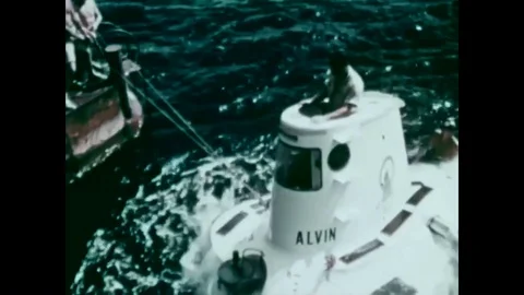 1970 - DSV Alvin, a deep-ocean research ... | Stock Video | Pond5