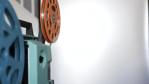 1970 FILM PROJECTOR - running with blan... | Stock Video | Pond5