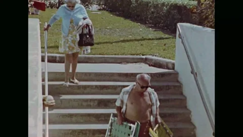 1970 - While the elderly retire in Flori... | Stock Video | Pond5