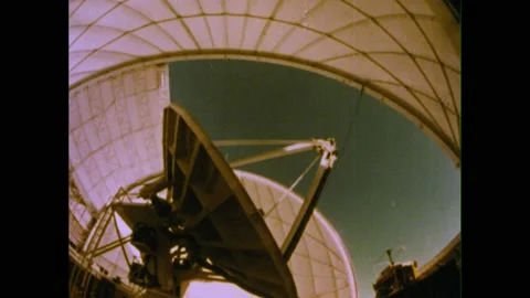 1970s: Animated objects in space and rad... | Stock Video | Pond5