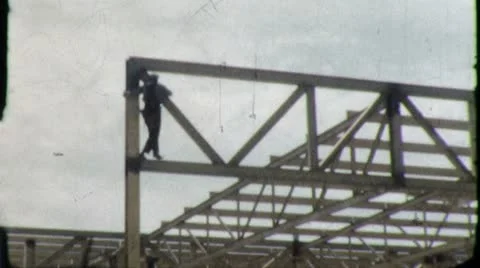 Vintage Construction Stock Footage ~ Royalty Free Stock Videos | Pond5