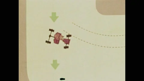 Swerving Car Cartoon