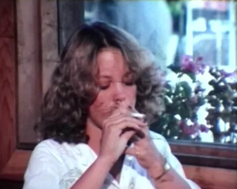1970s: Female Smokers - Various Shots | Stock Video | Pond5