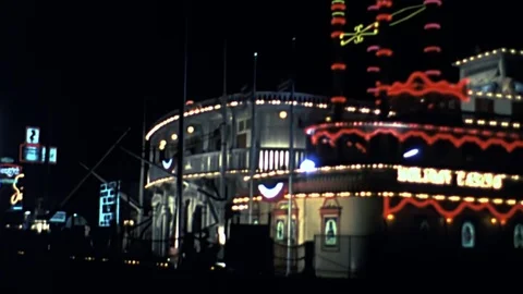 1970s Holiday Inn Hotel Las Vegas at Nig... | Stock Video | Pond5