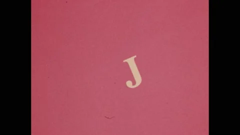 1970s: Letters appear on screen. Letter ... | Stock Video | Pond5