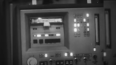 1970s Mainframe IBM RETRO Data Display C... | Stock Video | Pond5