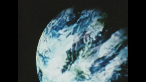 1970s: Outer space. Earth. | Stock Video | Pond5