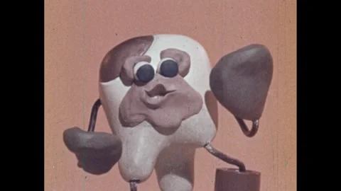 1970s: Stop-motion Animation - Anthropom... | Stock Video | Pond5