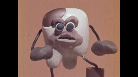 1970s: Stop-motion Animation - Anthropom... | Stock Video | Pond5