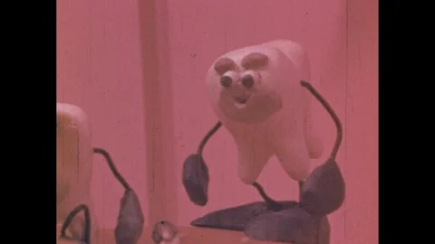 1970s: Stop-motion Animation - Anthropom... | Stock Video | Pond5