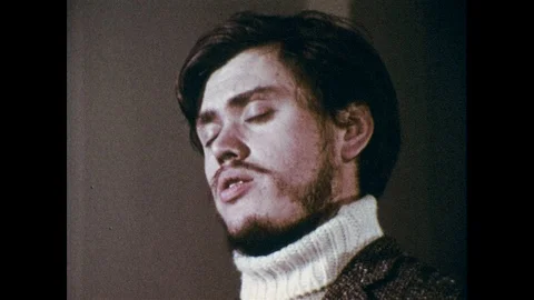 1970s: Teenage boy speaks. Judge sits at... | Stock Video | Pond5