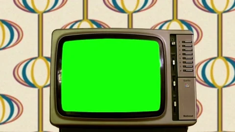 1970s TV Green screen chromakey in 70s l... | Stock Video | Pond5