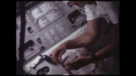 1972-Apollo 16 / NASA / Space Capsule / ... | Stock Video | Pond5