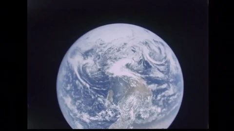 1972-Apollo 17 / NASA / Earth / 1972 | Stock Video | Pond5