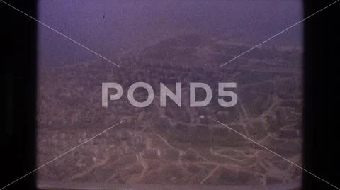 1972:IRAN.A Towns Grid Layout From An Aerial View From Outside The ...