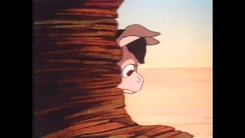 1978 - In this animated film, a burro is... | Stock Video | Pond5
