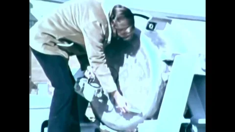 1978 - Scale models are used to test the... | Stock Video | Pond5