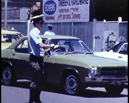 1980: Victoria Police Random Breath Test... | Stock Video | Pond5