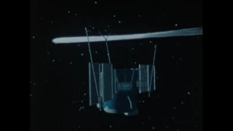1980s: Animation of probe approaching Ha... | Stock Video | Pond5