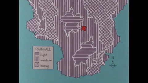 1980s: Changing map types with the same ... | Stock Video | Pond5