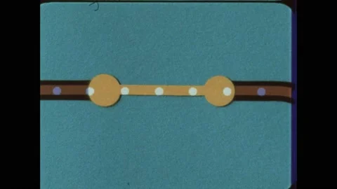 1980s: computer animation of current flo... | Stock Video | Pond5