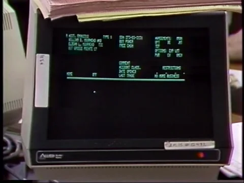 1980's DOS computer screen | Stock Video | Pond5