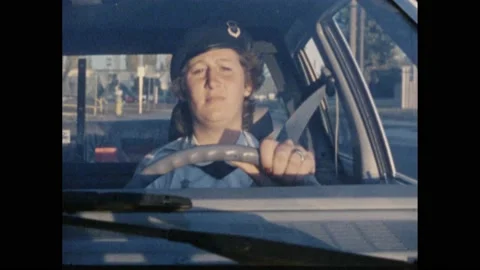 1980s: Female military police officer dr... | Stock Video | Pond5