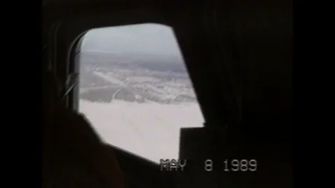 1980s: looking down onto the landing str... | Stock Video | Pond5