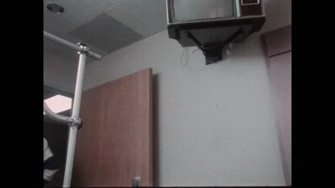 1980s: Man nodding his head, leaves the ... | Stock Video | Pond5