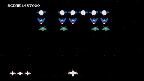 Pixel Aliens Stock Footage ~ Royalty Free Stock Videos | Pond5