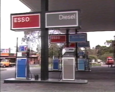 1980s: Petrol / Gas Station, Australia | Stock Video | Pond5