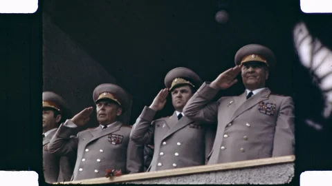 1980s Soviet Generals Military Celebrate... | Stock Video | Pond5