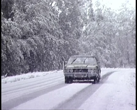 1981: SNOW IN THE DANDENONG RANGES, MELB... | Stock Video | Pond5