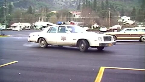 1984 OREGON STATE POLICE CAR DRIVING AWA... | Stock Video | Pond5
