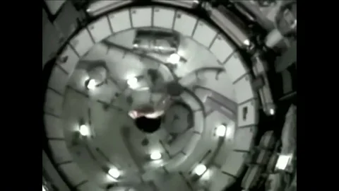 1988 - Astronauts aboard the Skylab run ... | Stock Video | Pond5