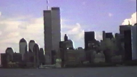1990 Archival VHS New York City Skyline ... | Stock Video | Pond5