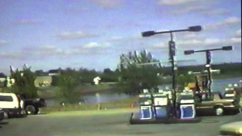 1990 Archival VHS Street Scene Gas Stati... | Stock Video | Pond5