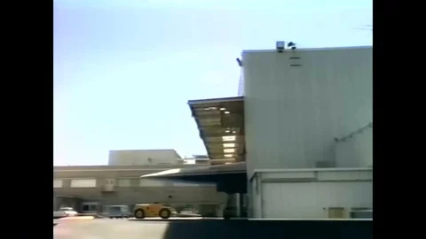 1990 - CGI is used to render a plane fly... | Stock Video | Pond5