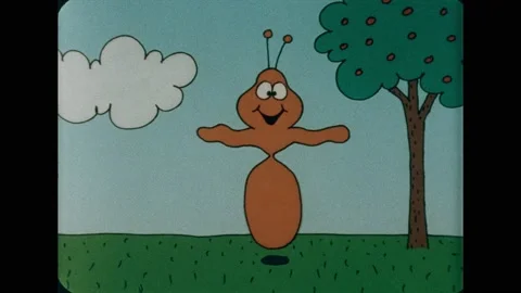 1990s: Animation - Amorphous alien smile... | Stock Video | Pond5