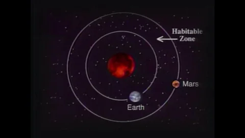 1990s: Animation of solar system / Zoom ... | Stock Video | Pond5