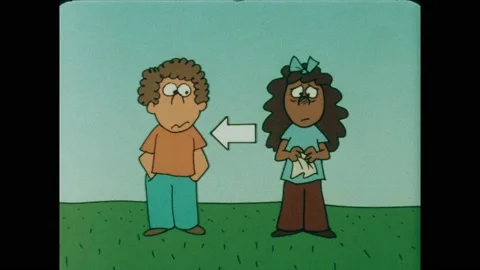 1990s: Cartoon alien floating. Sad girl ... | Stock Video | Pond5