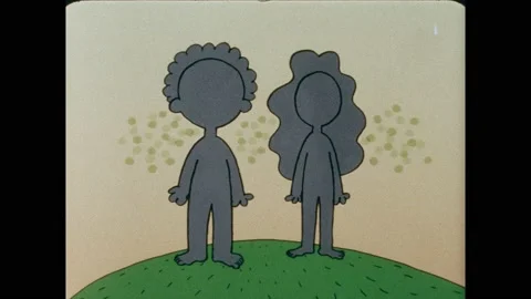 1990s: Cartoon alien talking. Cartoon do... | Stock Video | Pond5