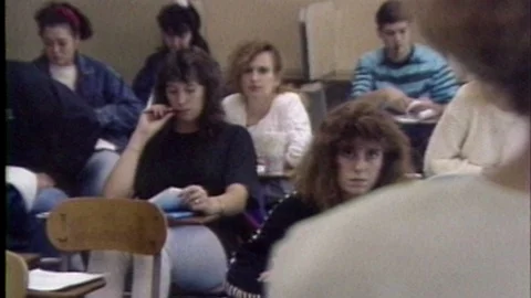 1990s college classroom archival footage | Stock Video | Pond5