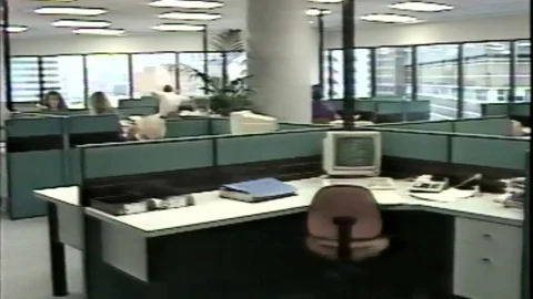 1990s Workplace / Office Computers, Aust... | Stock Video | Pond5