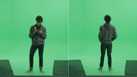 Man Green Screen Stock Videos – Royalty-Free HD & 4K Videos