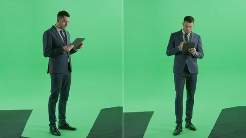 Standing Green Screen Stock Video Footage | Royalty Free Standing Green ...